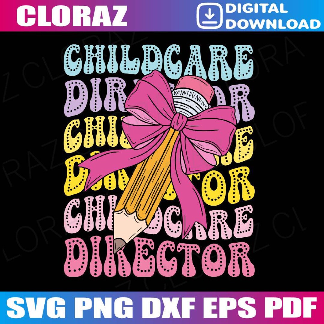 Childcare Director Daycare Provider Preschool Back to School Svg ...