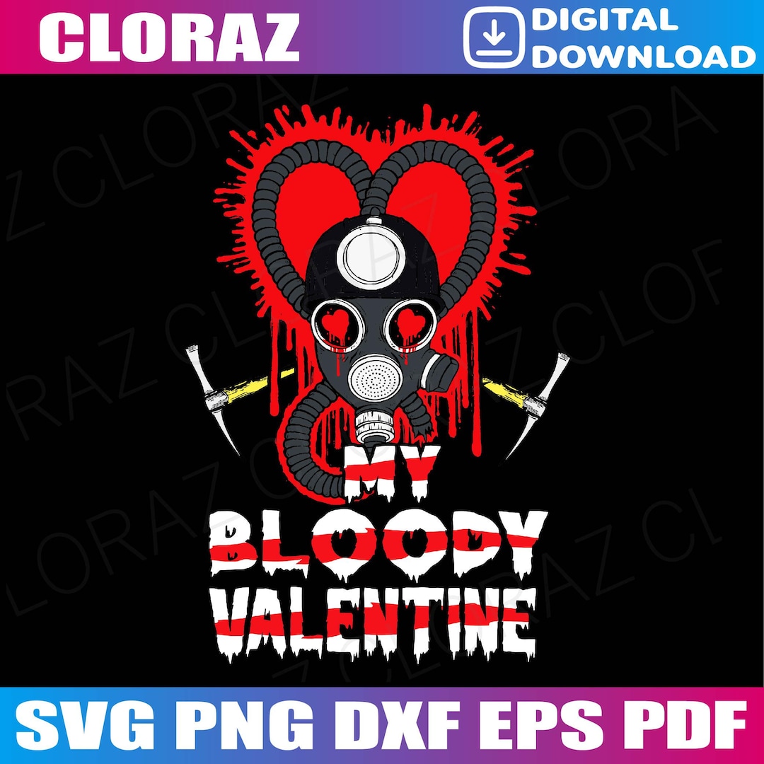 Scary Creepy Horror Construction Hearts Day Valentines Day Svg, Horror ...