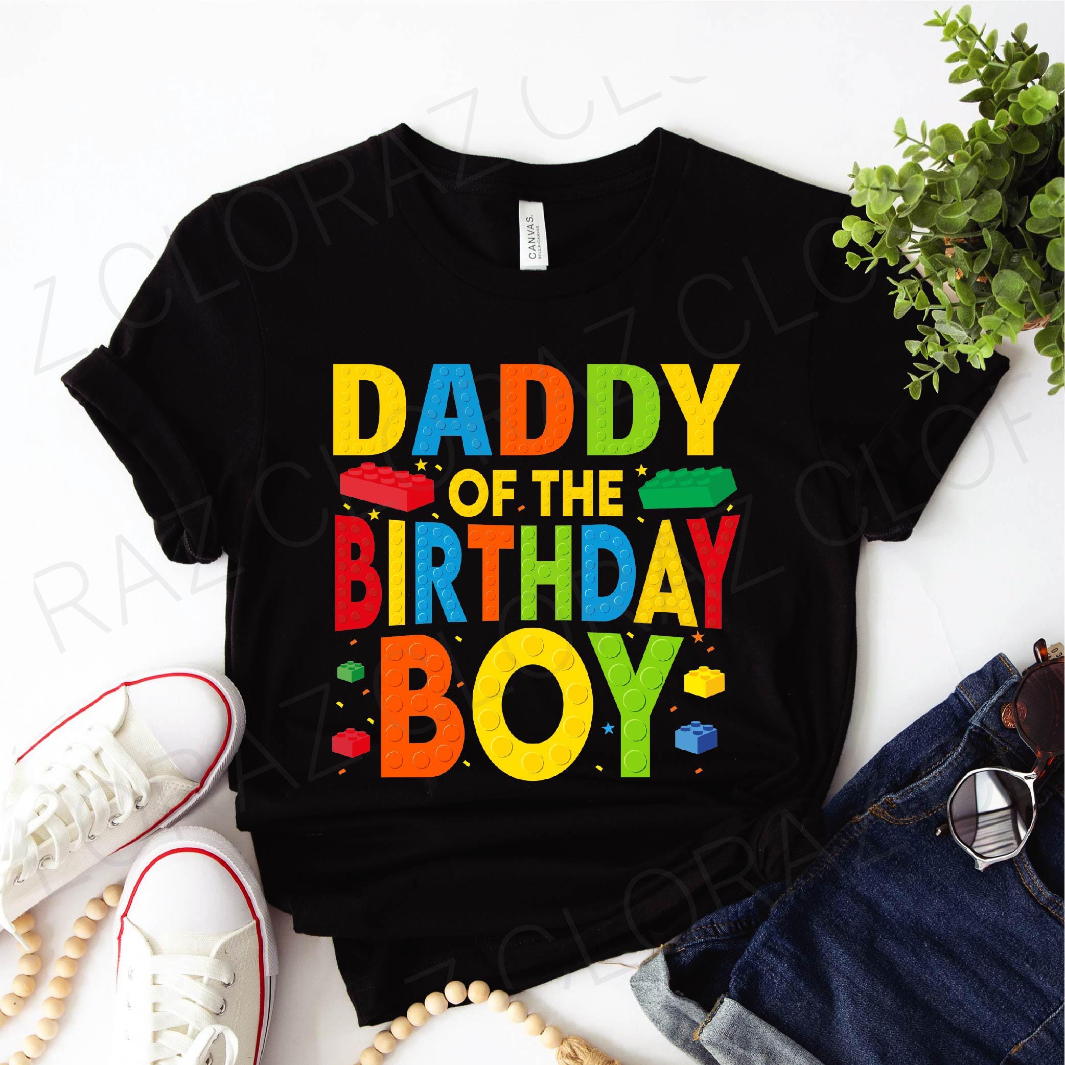 Bundle Family of the Birthday Boy Building Block Birthday Svg, Family ...