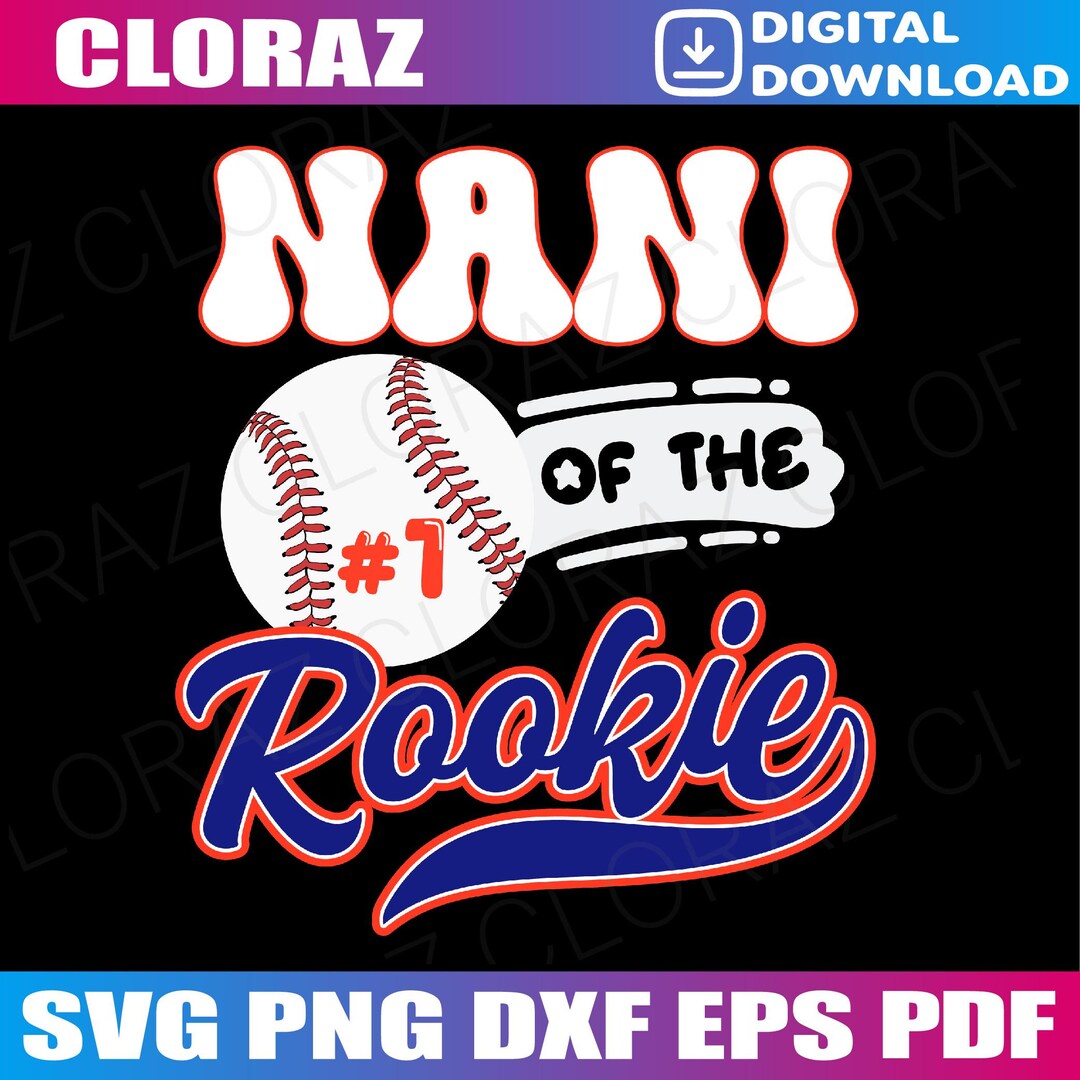 Nani Rookie of Year 1st Birthday Baseball Theme Matching Svg, Family of ...