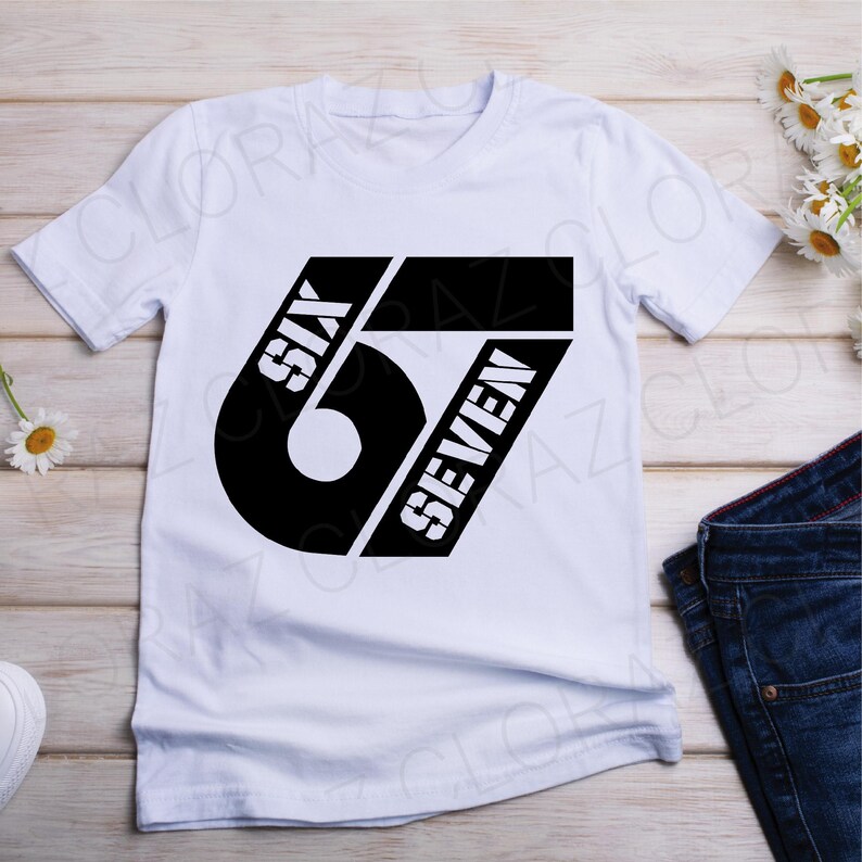 Fun Six Seven 6 7 Meme Design Svg, Six Seven Svg, 6 7 Meme Funny Svg ...