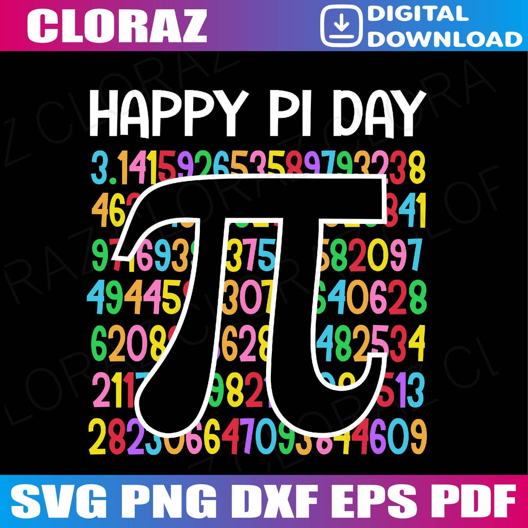 Happy Pi Day Kids Math Teachers Student Professor Pi Day Svg, Happy Pi ...