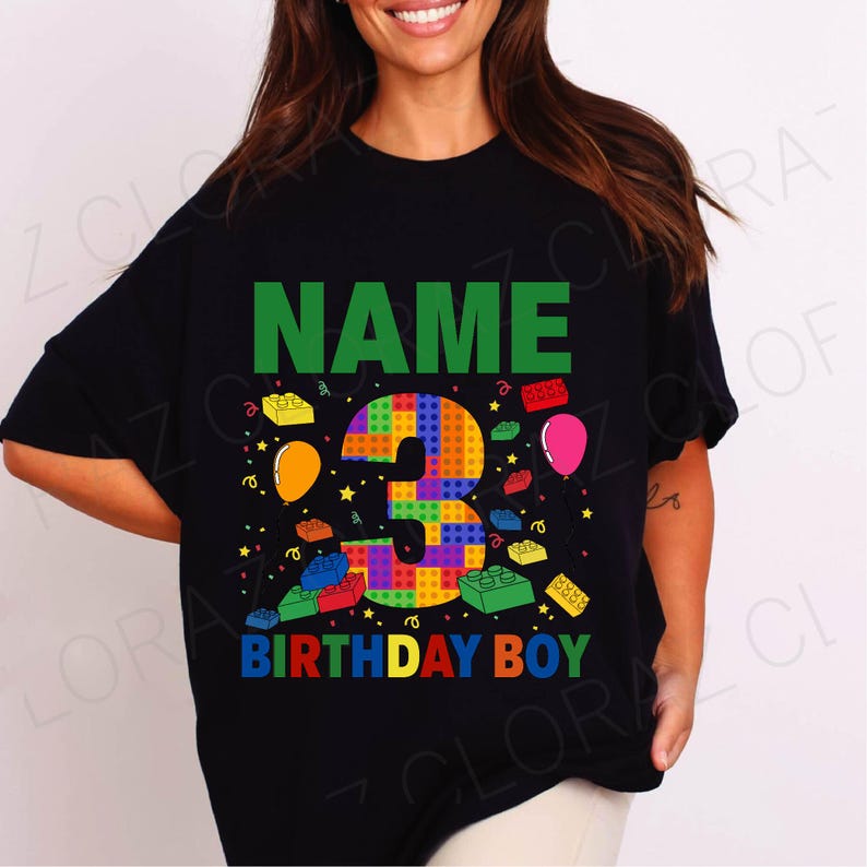Building Block Birthday Girl Svg,custom Birthday Buiding Svg,building ...