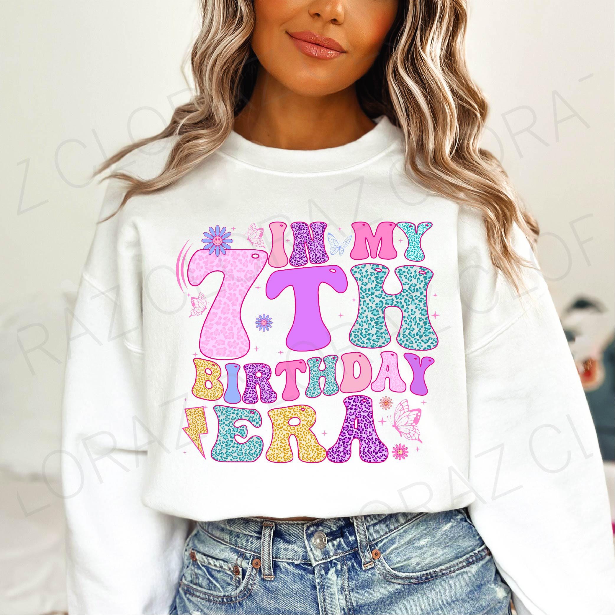 In My 7th Birthday Era Svg, in My 7th Birthday Era Svg, Happy Birthday ...