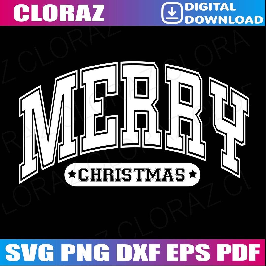 Retro Merry Christmas Svg, Christmas 2024 Svg, Funny Holiday Svg, Retro ...