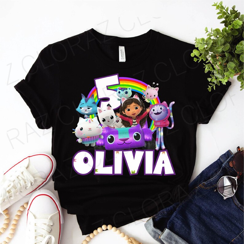 Gabbi Dollhouse Png for 5th Birthday Png Design, Dollhouse Gabbi Iron ...