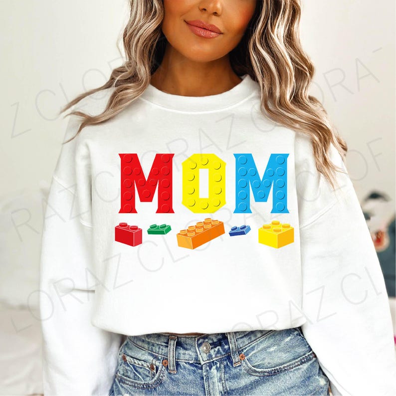 Mom Master Builder Building Bricks Blocks Family Set Parents Svg, Mom ...