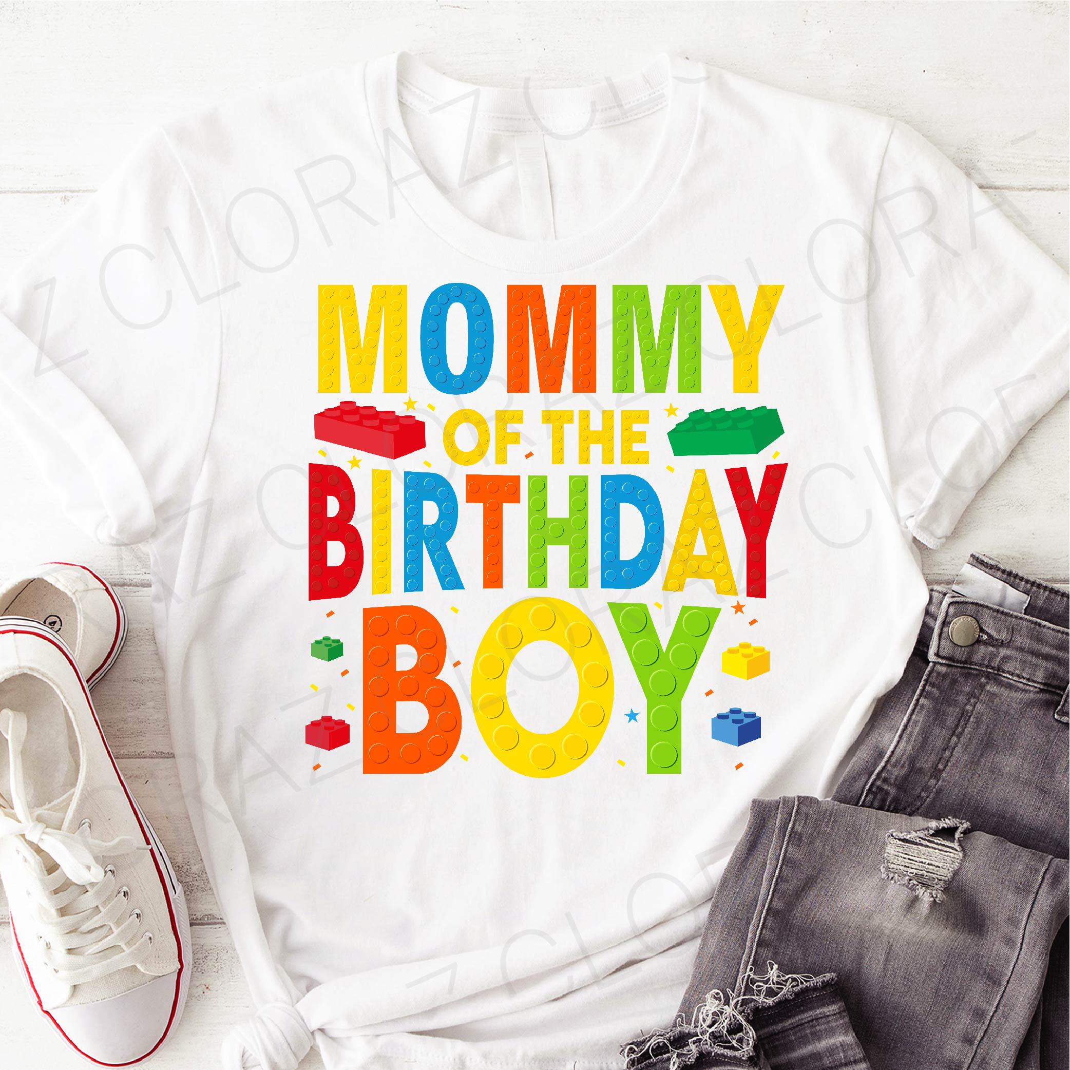Bundle Family of the Birthday Boy Building Block Birthday Svg, Family ...