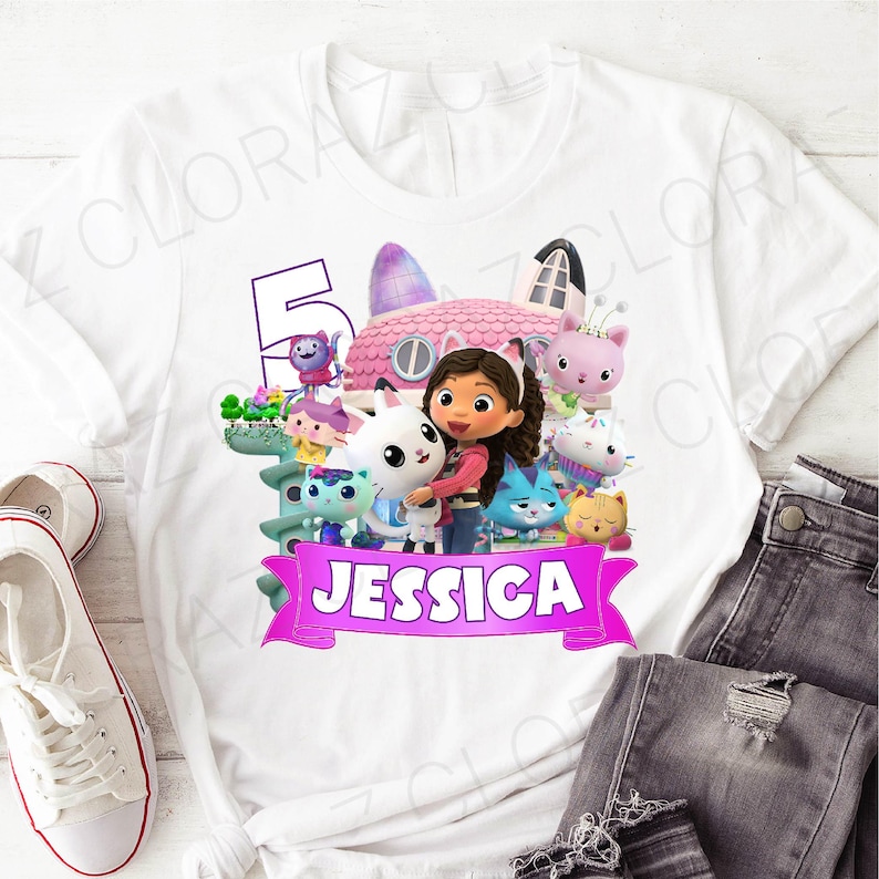 Gabbi Dollhouse Birthday Png, Gabbis Birthday Printable, Gabbis ...