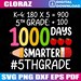 In My Retro Groovy 100 Days Svg, Happy 100th Day of School Svg, in My ...
