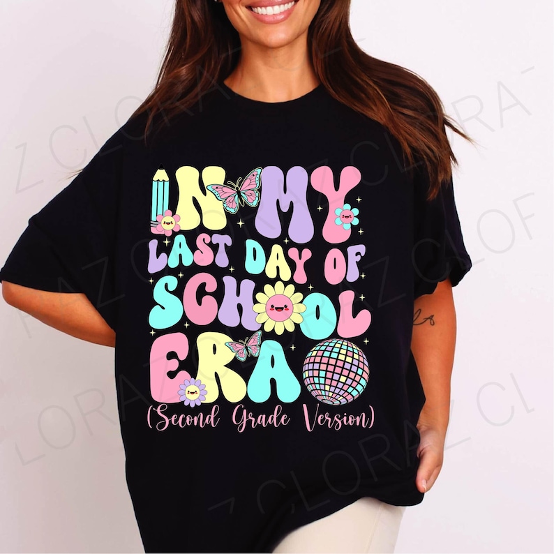 Gro-ovy in My Last Day of School Era Second Grade Graduation Svg, Kids ...