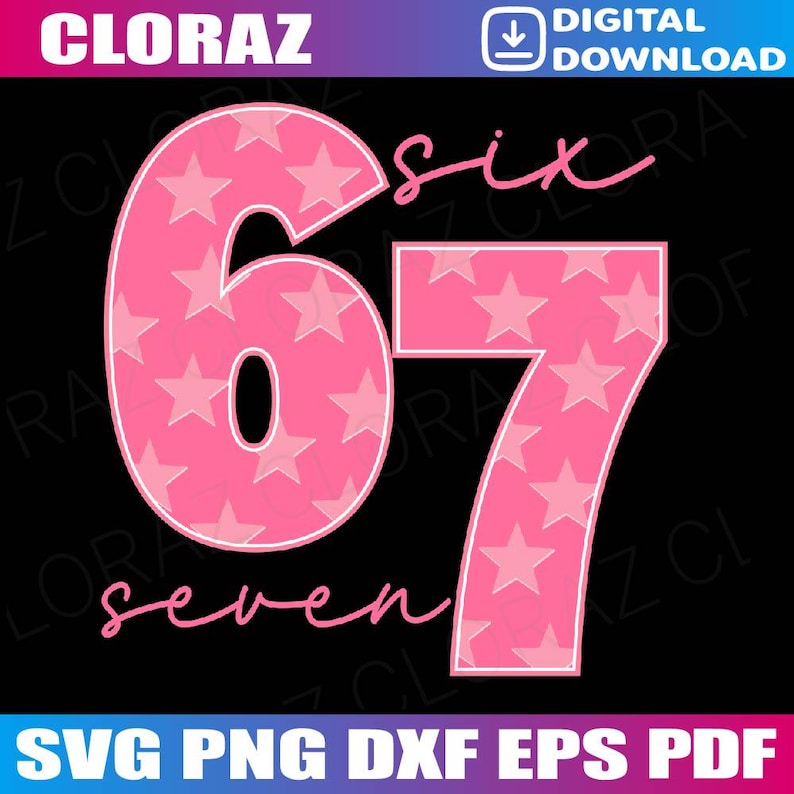 Trending Meme Saying 6 7 Svg, Funny Svg, Six Seven Svg, Six Seven Svg ...