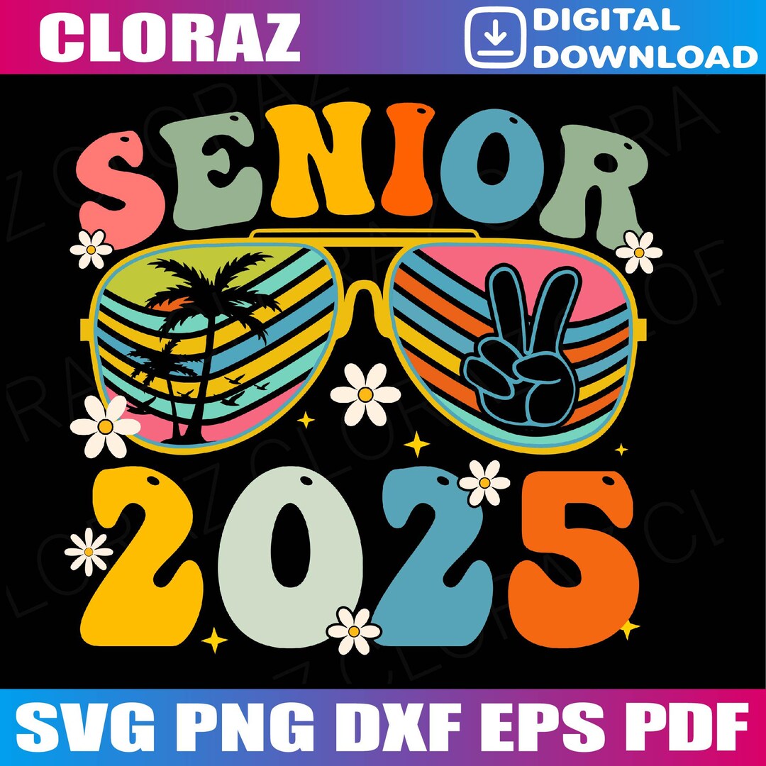 Retro Senior 2025 Back to School Class of 2025 Graduation Svg, Senior ...