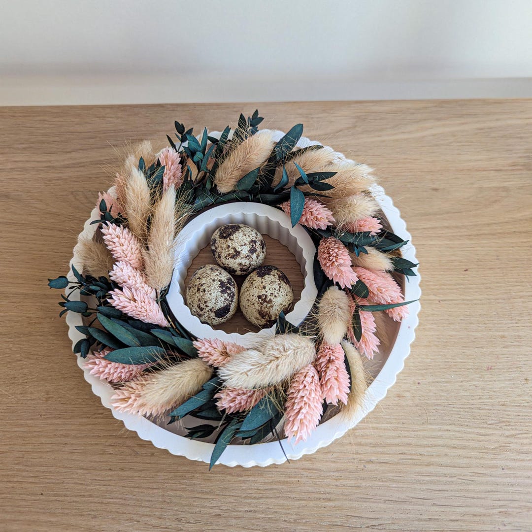 Dried Flower Wreath Decorative Tray Decorative Plate Raysin Spring ...