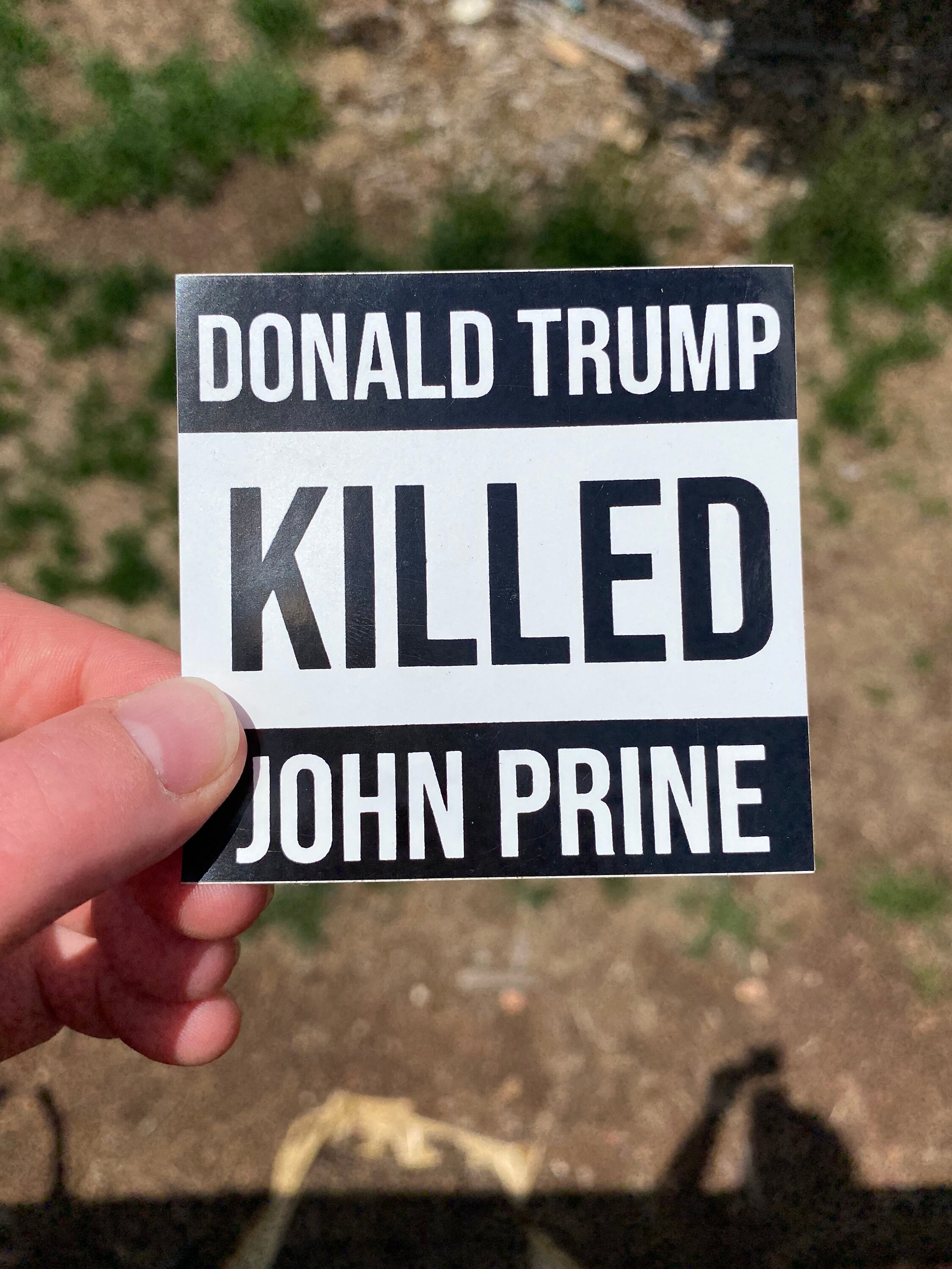 Trump Killed John Prine Sticker - Etsy
