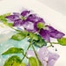CLEMATIS Watercolor Floral Print, Clematis Painting, Clematis Art, Gift ...