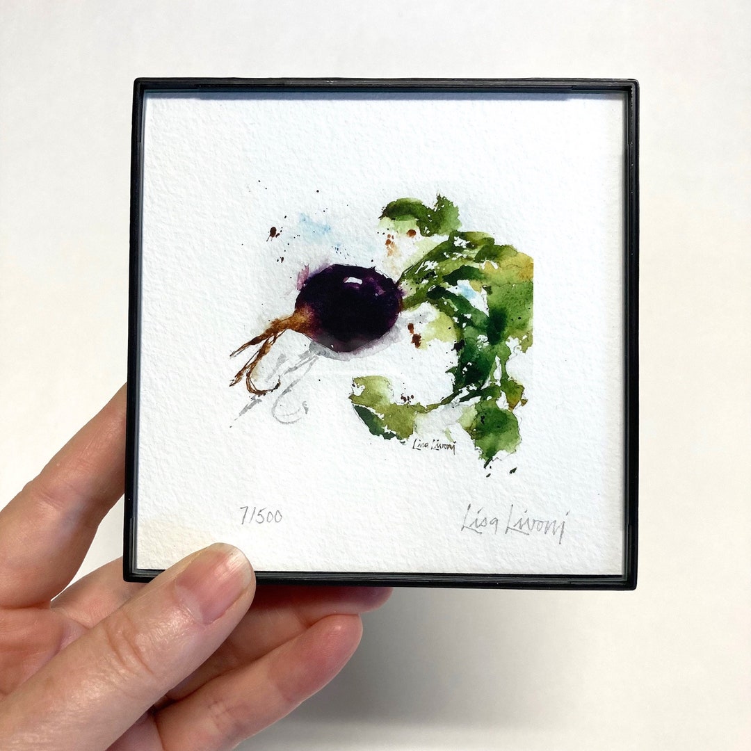 Vegetable Painting, Kitchen Wall Art, Beet Vegetable Watercolor ...