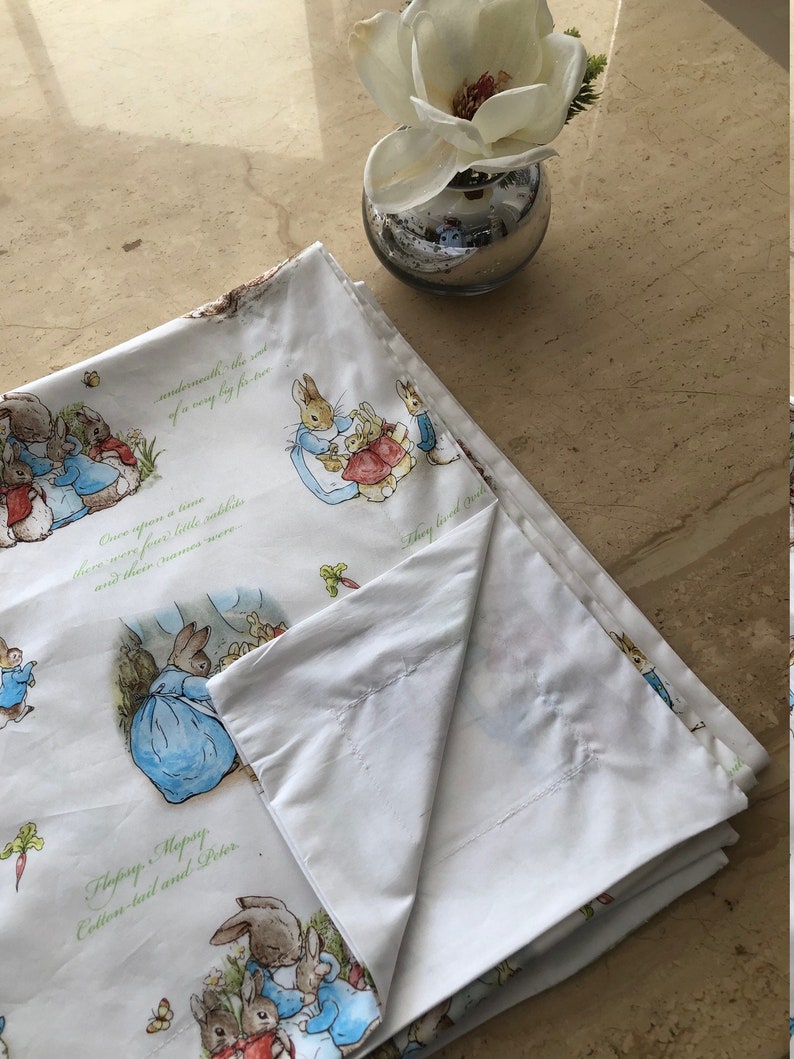 Peter Rabbit Large Pure Cotton Blanket With Backing - Etsy