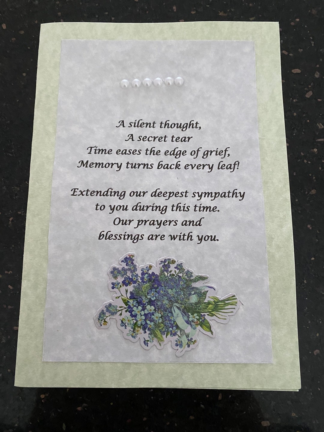Loss of Son Sympathy Card With Poem - Etsy