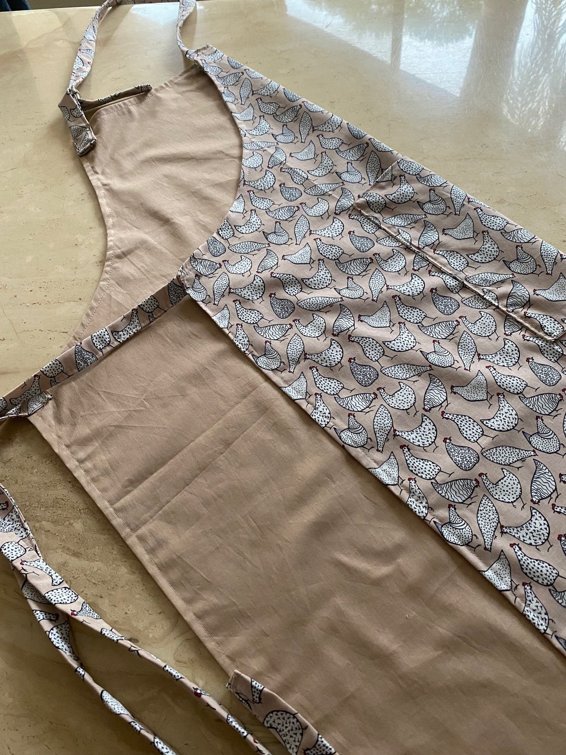 Beautiful Modern Apron With Gorgeous Chooks and Backing - Etsy