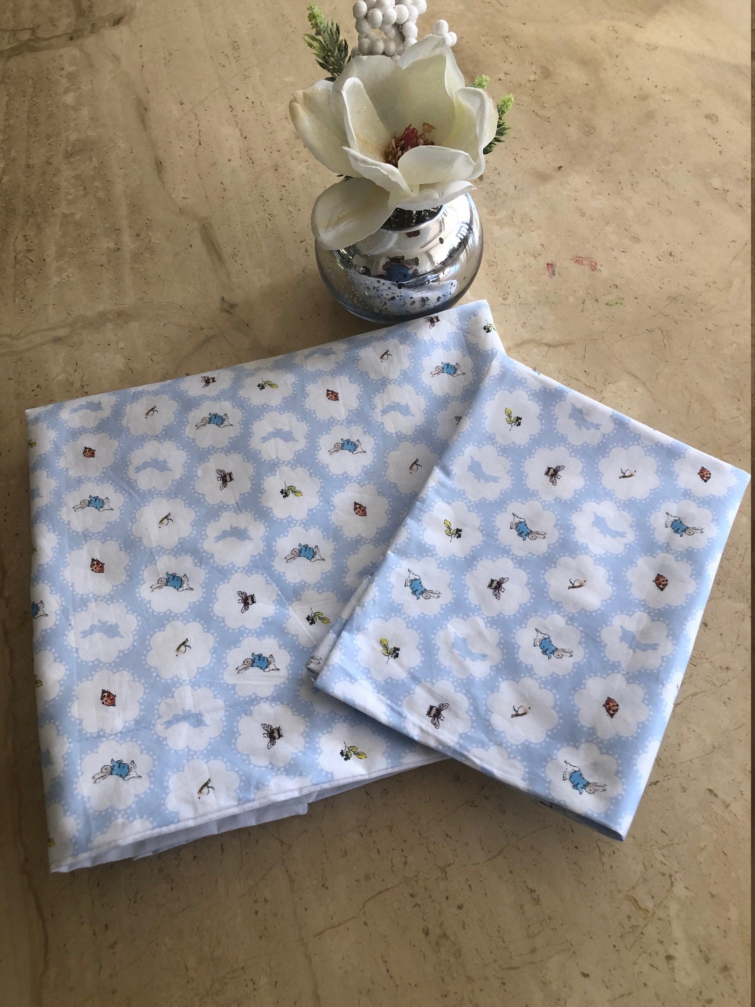 Peter Rabbit Blanket Set - Etsy