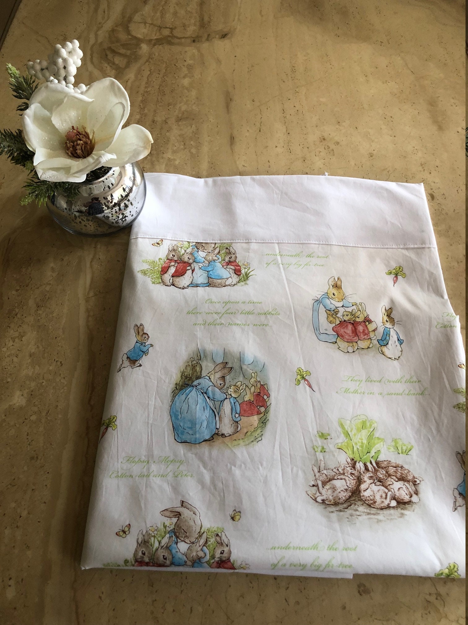 Beatrix Potter Peter Rabbit and Family Pure Cotton Blanket - Etsy