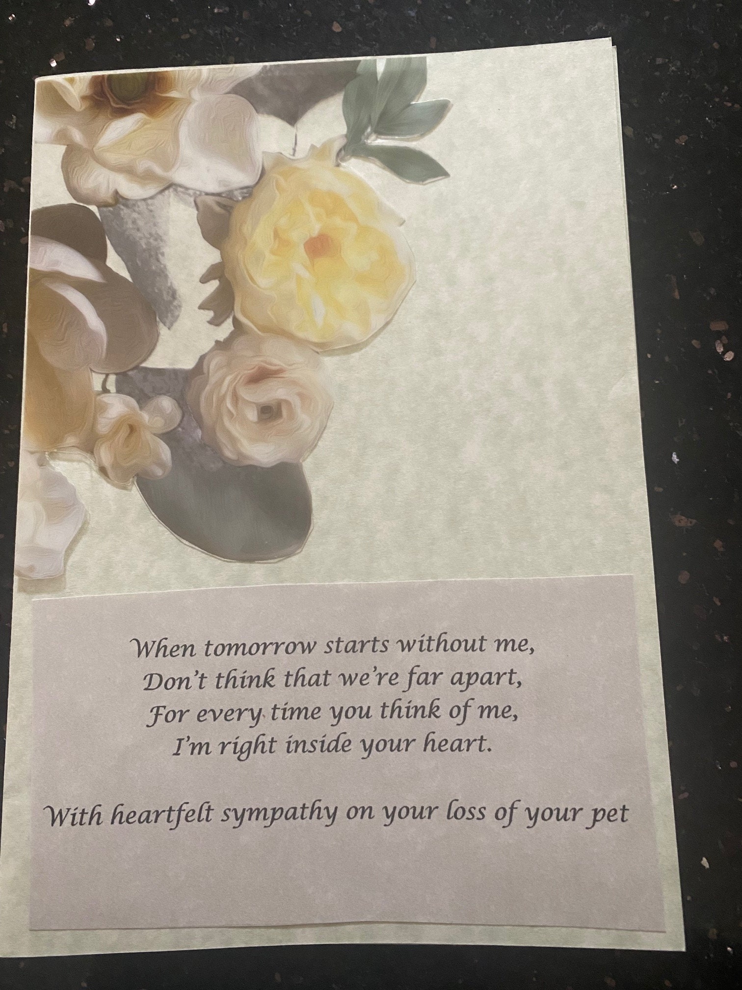 Loss of Pet Card With Poem - Large Sympathy Card - Etsy