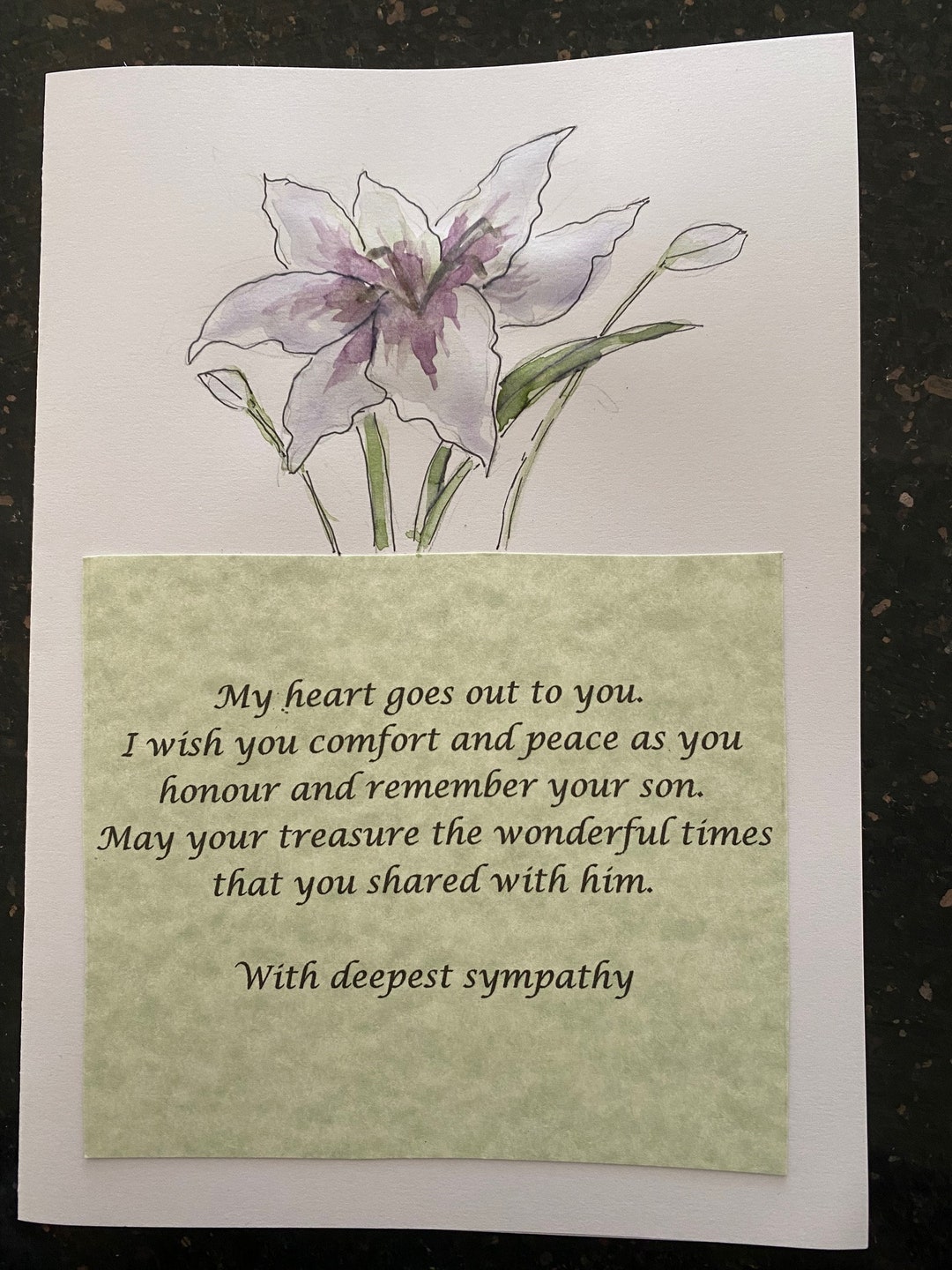 Loss of Son Large Sympathy Card - Etsy