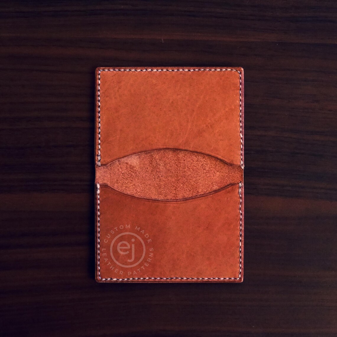 Leather Card Holder Wallet PDF Pattern, Minimalist Slim Card Holder ...