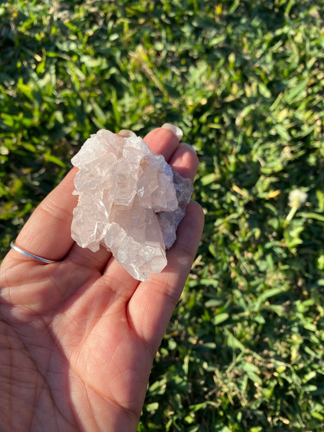 Pink Lemurian Quartz Crystal, New Rare Find, Pink Colombian Lemurian ...