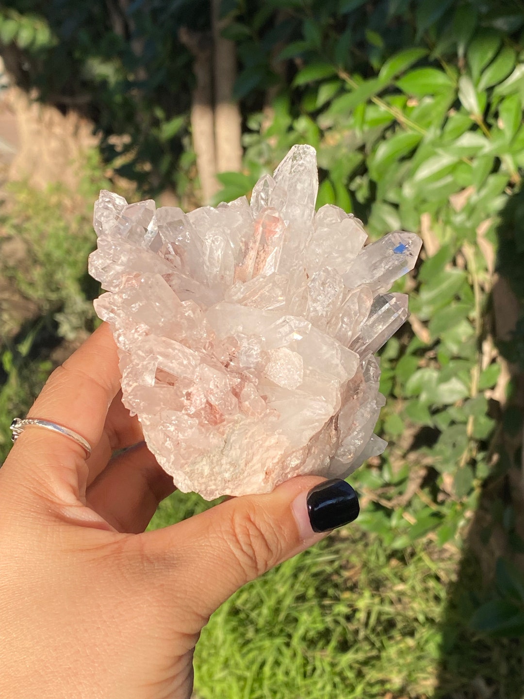 Pink Lemurian Quartz Crystal, New Rare Find, Pink Colombian Lemurian ...