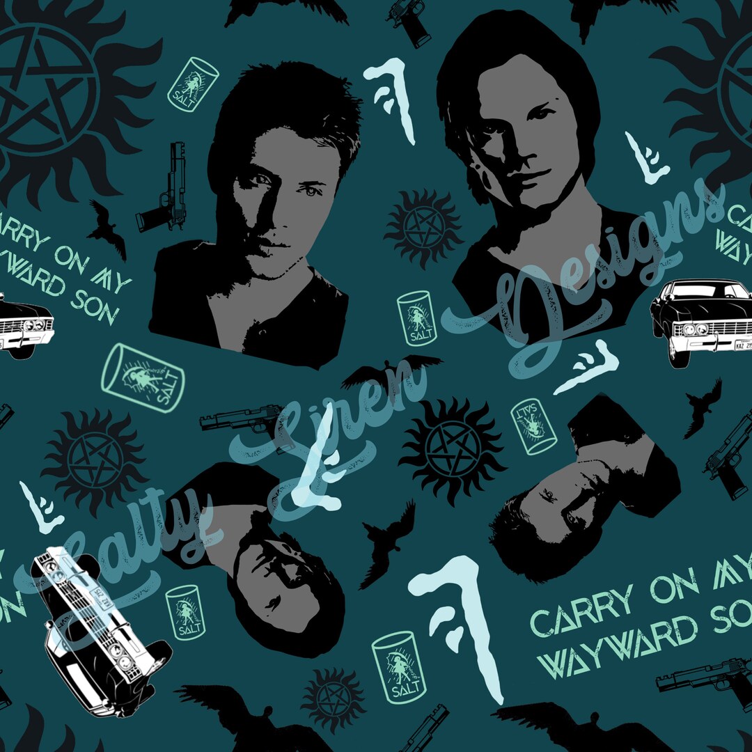 Supernatural Digital Seamless Design - Etsy