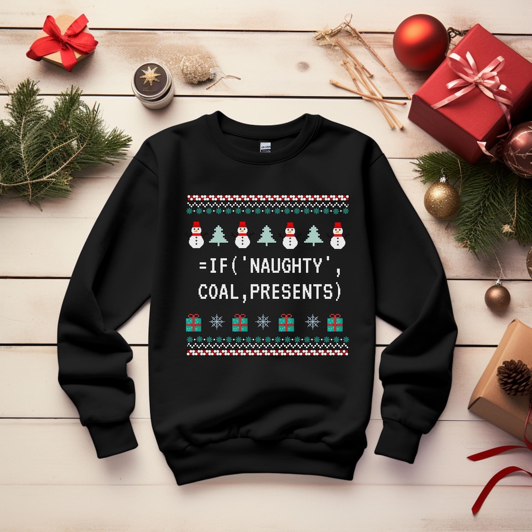 Excel Nerd Ugly Christmas Sweater - Accountant, Finance, Data Analyst ...