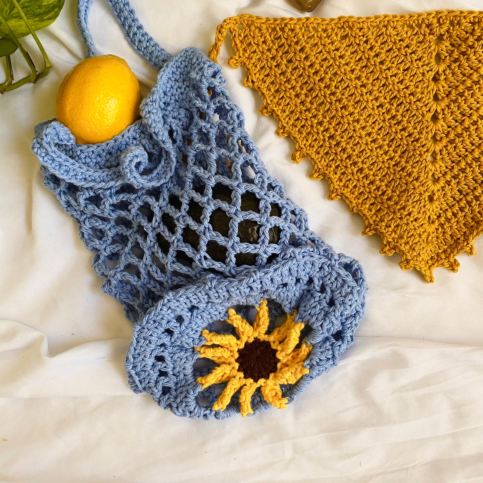 The Sunny Days Crochet Market Bag Pattern/ Easy Crochet Pattern - Etsy ...