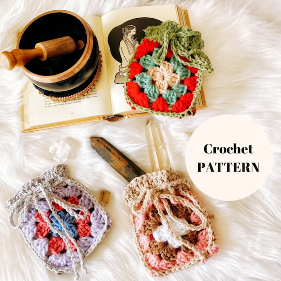 Crochet Crystal Pouch Pattern/ Crochet Trinket Pouch Pattern/ - Etsy