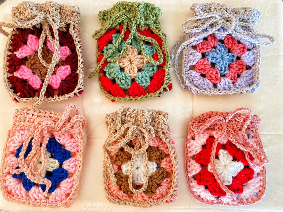 Crochet Crystal Pouch Pattern/ Crochet Trinket Pouch Pattern/ - Etsy