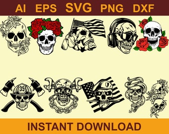 Hvac Skull Svg - Etsy