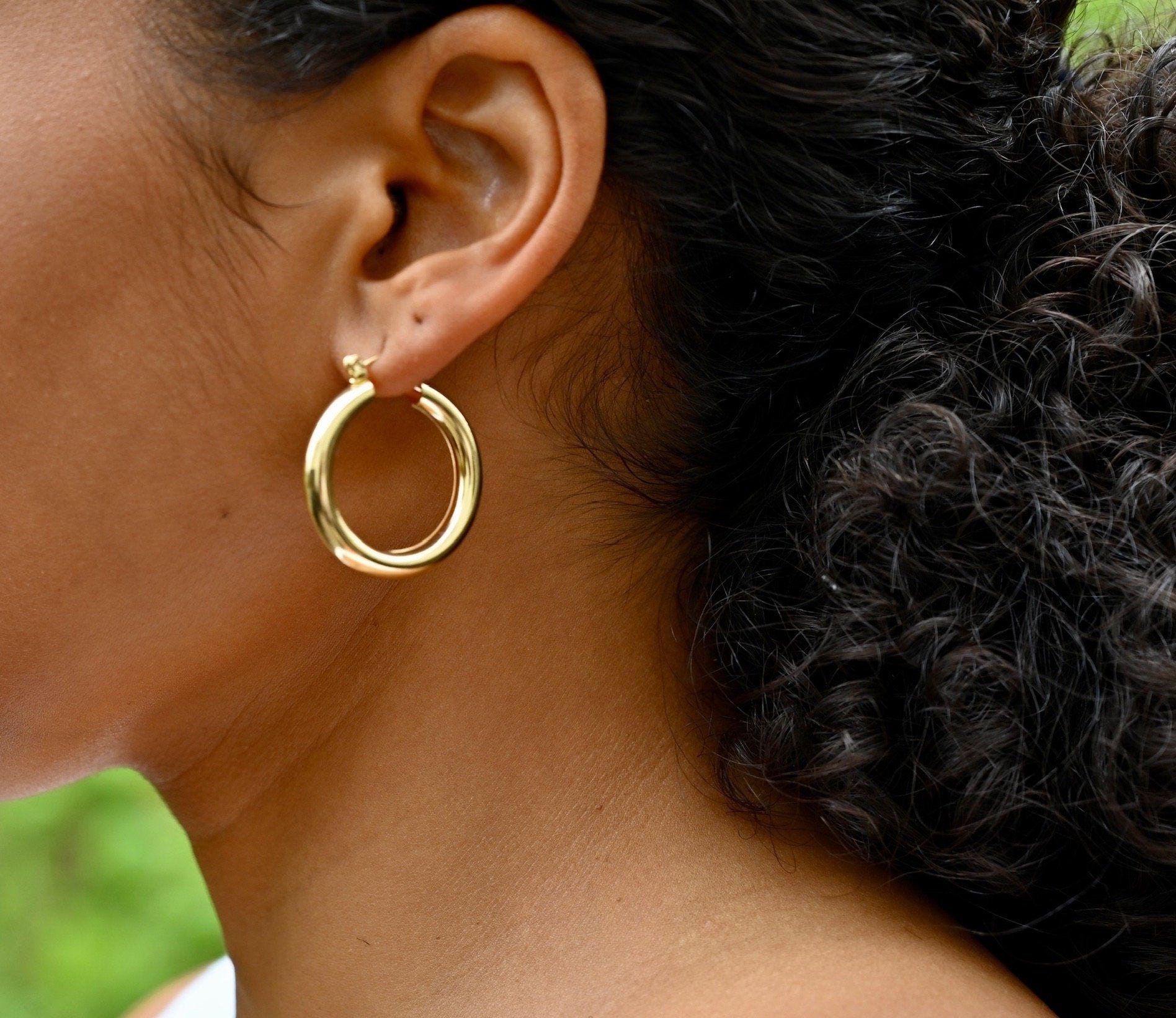 1 inch gold hoops store