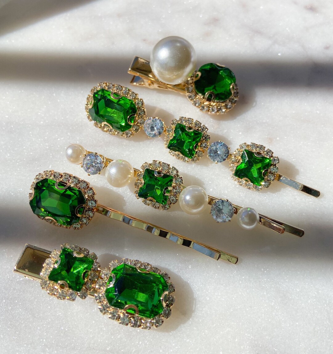 Jewel Hair Clips Jewel Hair Accessories Sparkly Hairpins Jewel ...