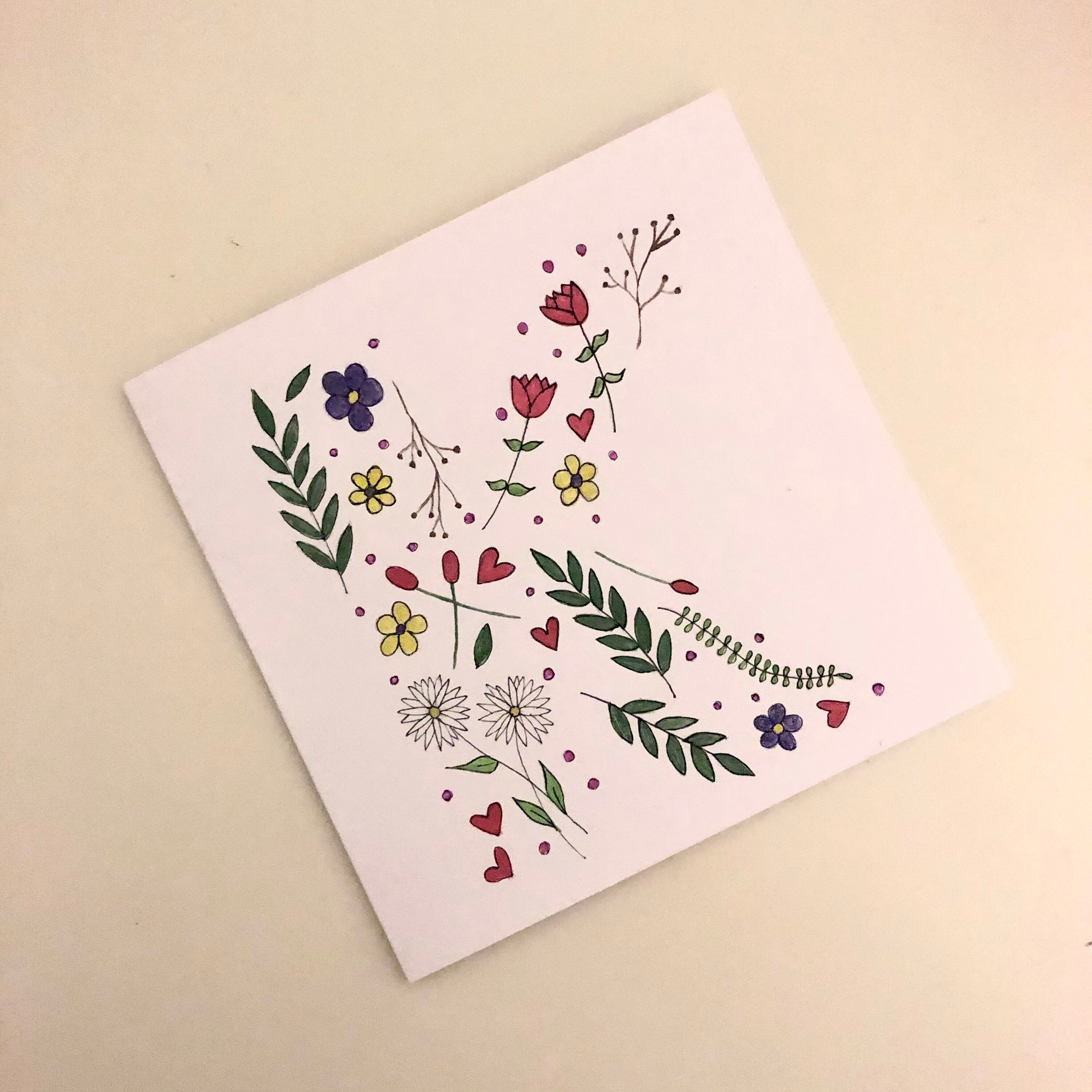 Hand Painted Letter Cards - Etsy UK