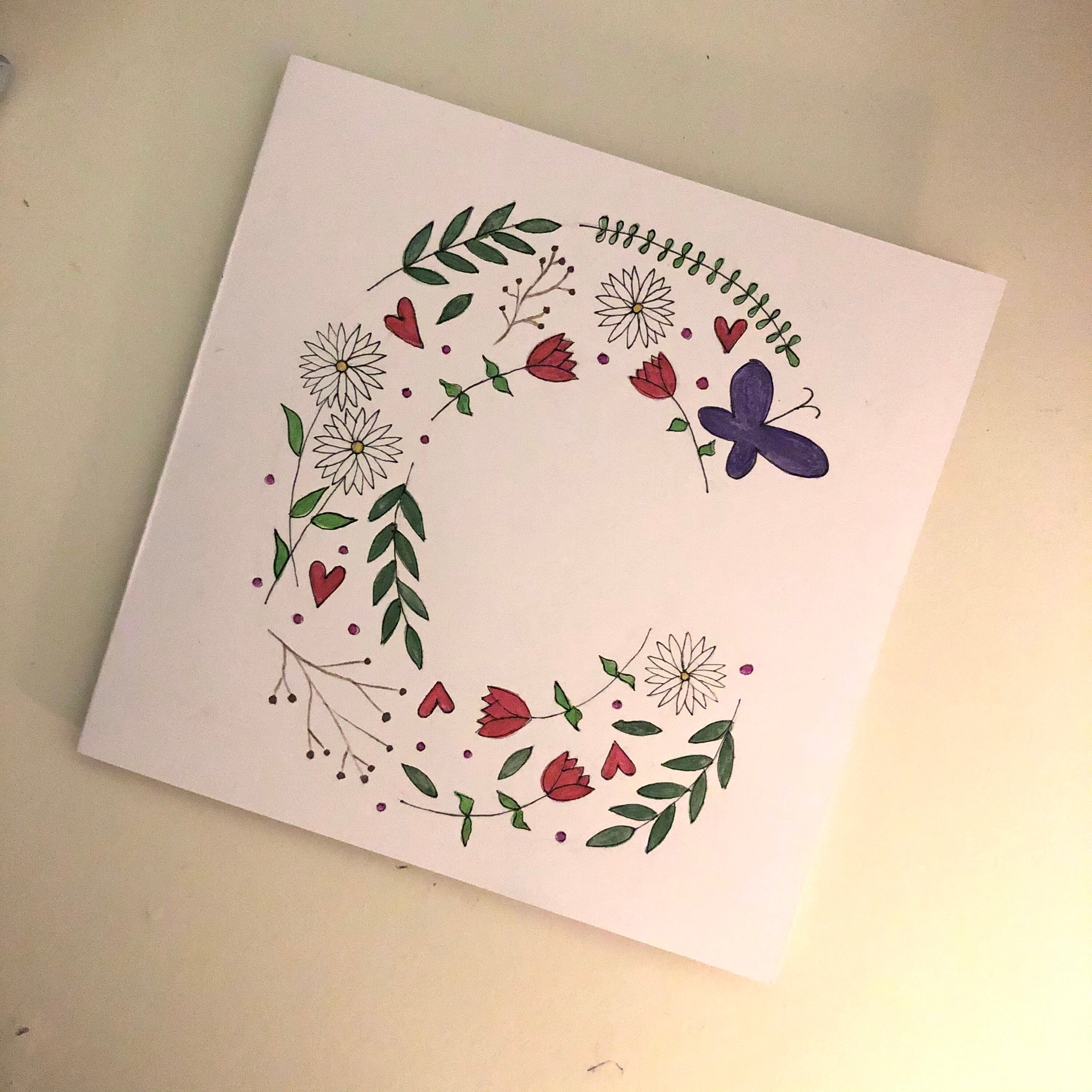 Hand Painted Letter Cards - Etsy UK