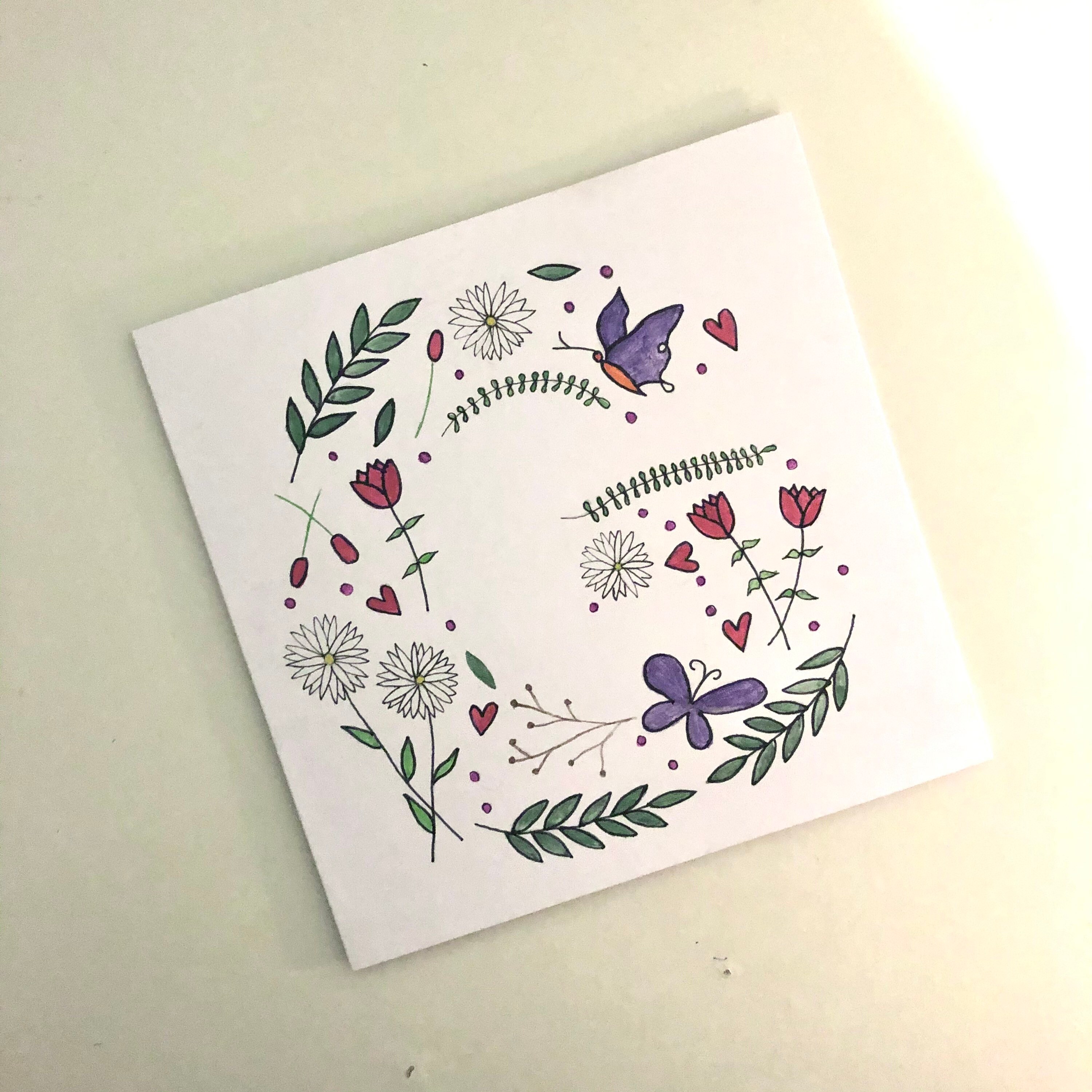 Hand Painted Letter Cards - Etsy UK