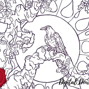 Autumn Equinox Coloring Page Download and Printable | Etsy