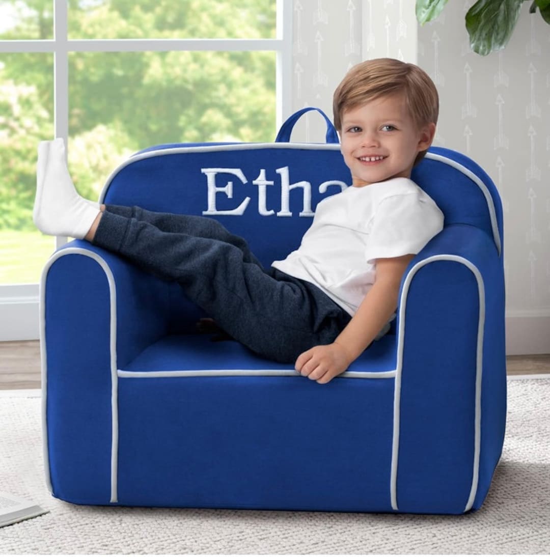 Children Personalized Cozee Chair Customize With Name Foam Kids Chair ...