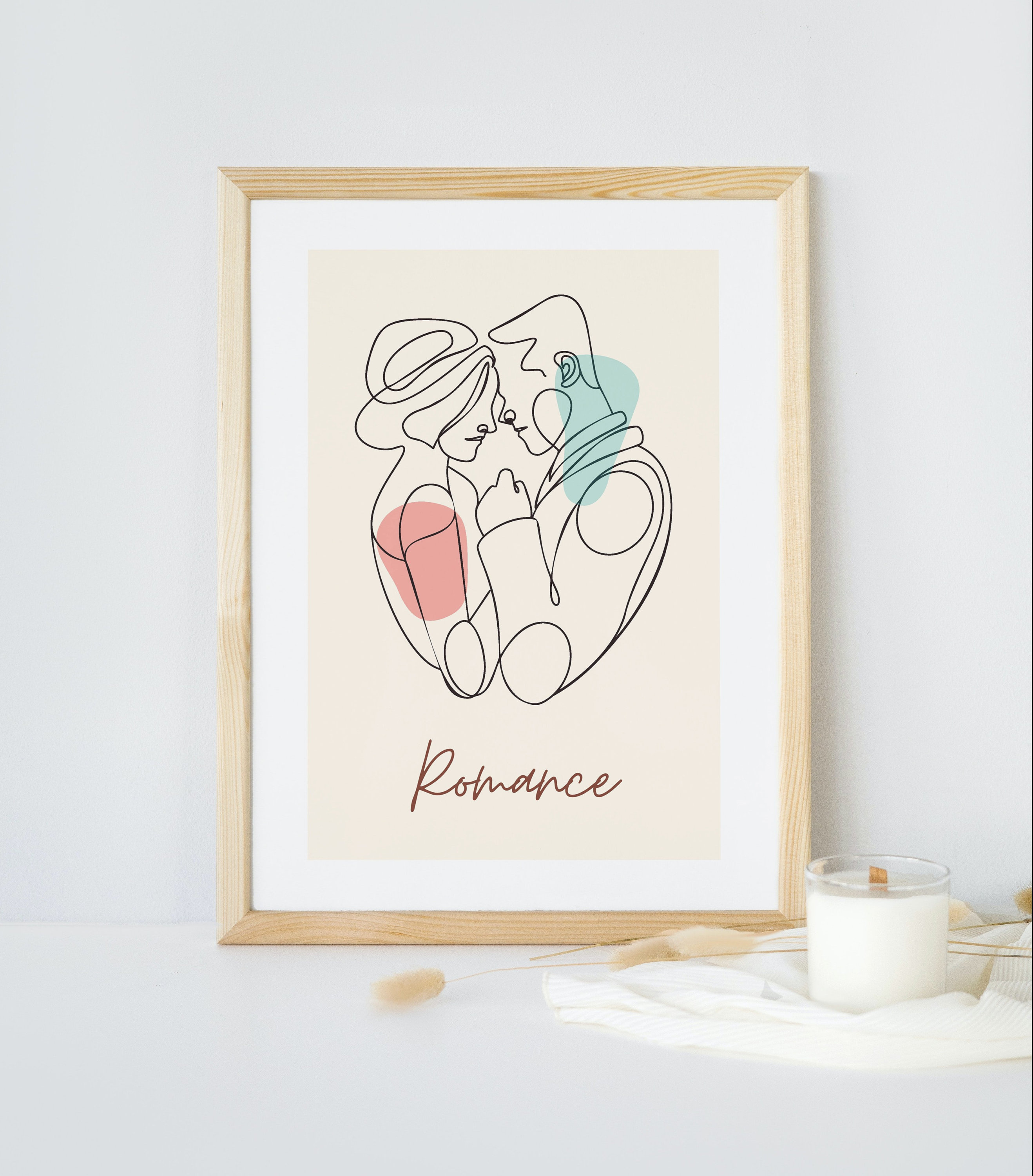 Love of My Life Art, Couple One Line Art Drawing, Love Wall Art ...