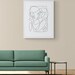 Couple One Line Drawing Set of 2 Prints, Sexy Bedroom Art, Couple Kiss ...