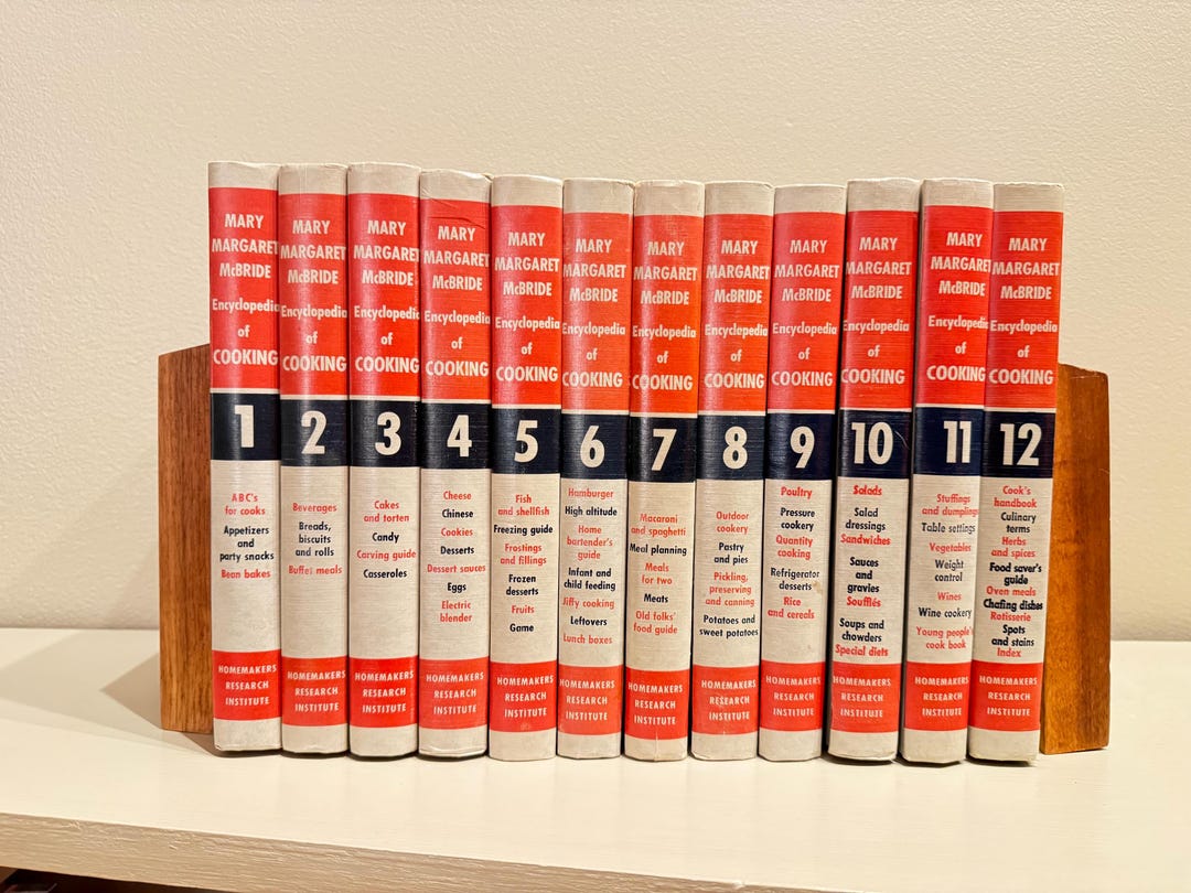 1958 Encyclopedia of Cooking Complete Set - Mary Margaret Mcbride - 12 ...