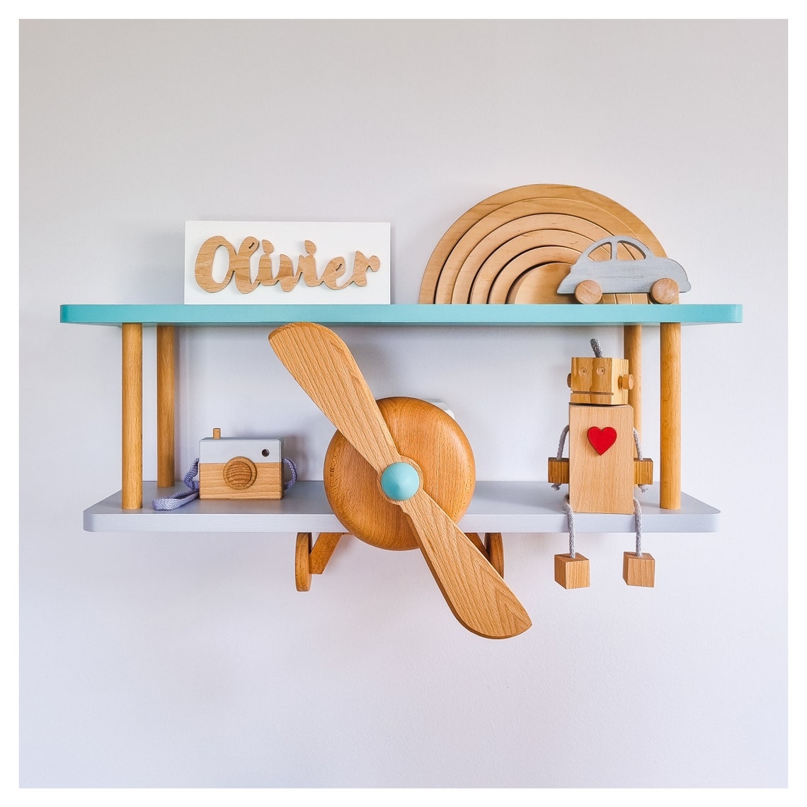 XXL Plane Shelf Kidsroom Decoration Books Shelf Toys Shelf - Etsy