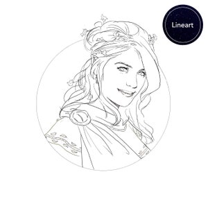 Custom Fantasy Character Bust Portrait Character Commission Painting ...