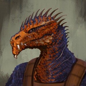 Custom Fantasy Character Bust Portrait | Character Commission Painting ...